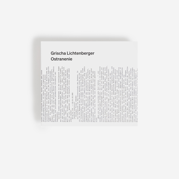 Grischa Lichtenberger - Ostranenie - Boomkat