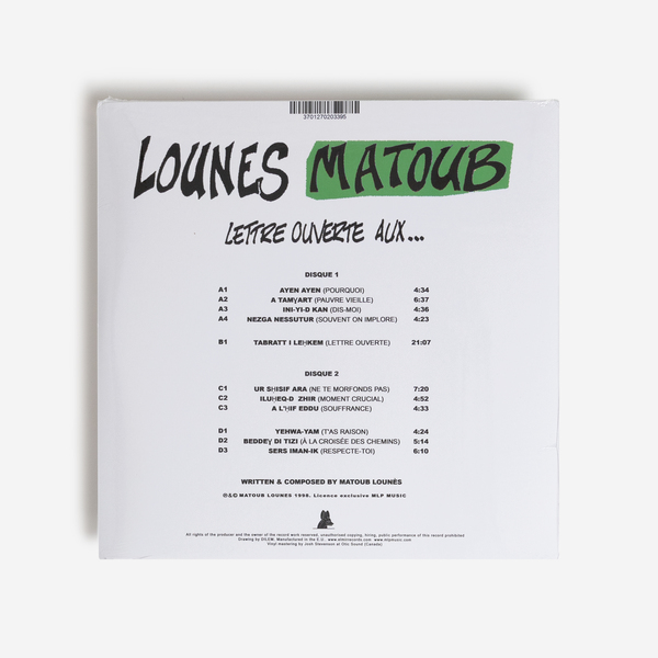 Lounès Matoub - Lettre Ouverte Aux… (Open Letter To…) - Boomkat